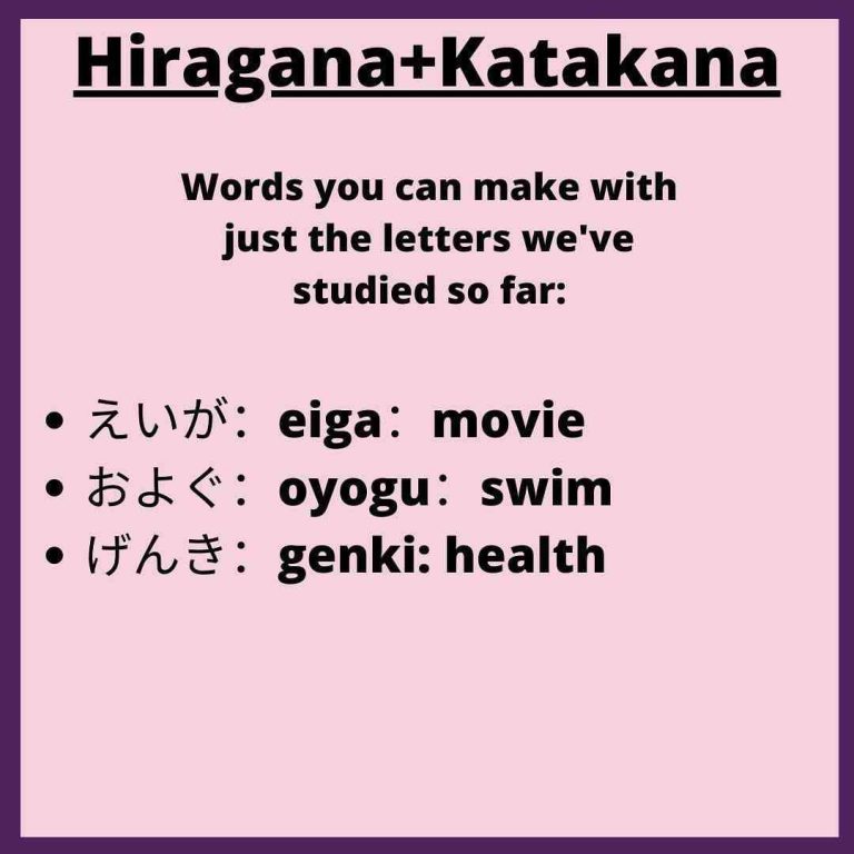 Hiragana and Katakana for beginner